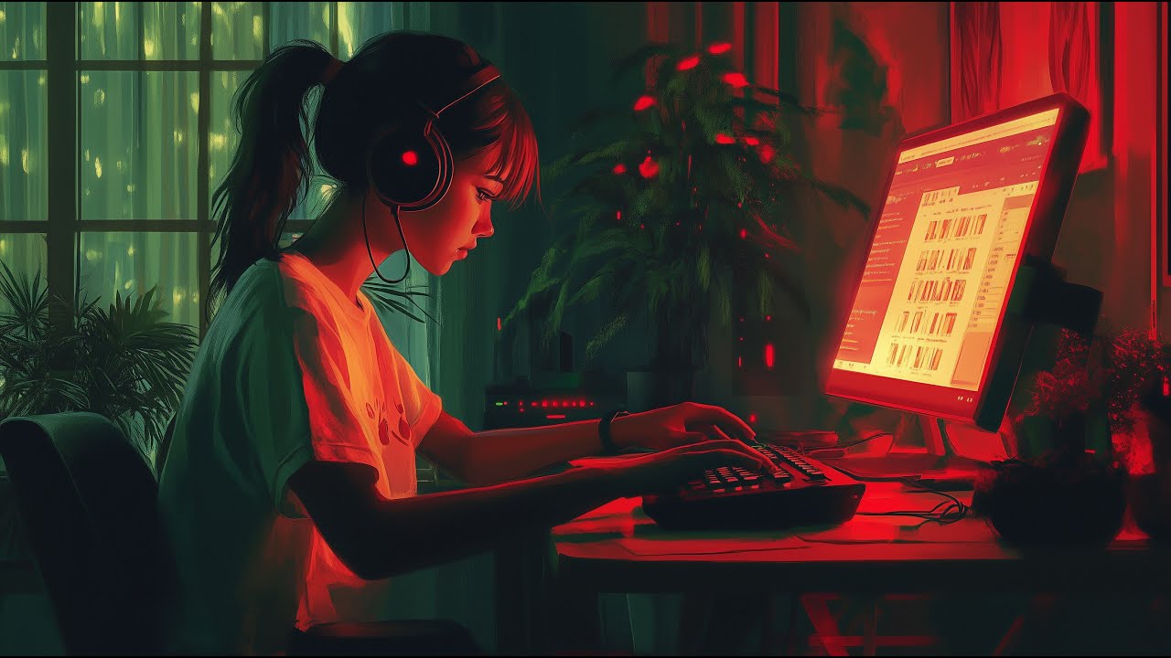 Positive and Relaxing music for Night Work Space to increasing your ...