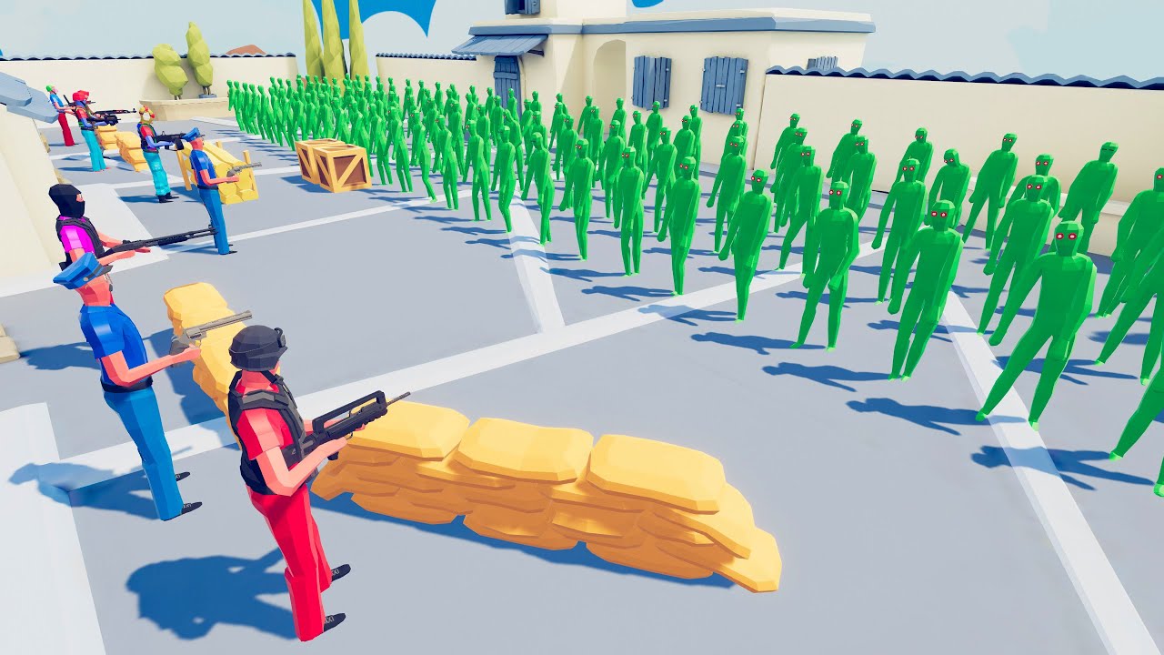 Zombie 100 Units vs Army Soldier - Totally Accurate Battle Simulator ...
