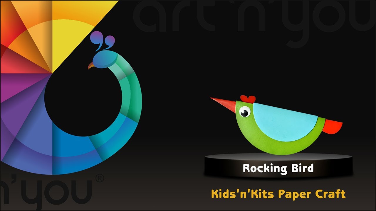 Rocking Bird Paper Craft - YouTube