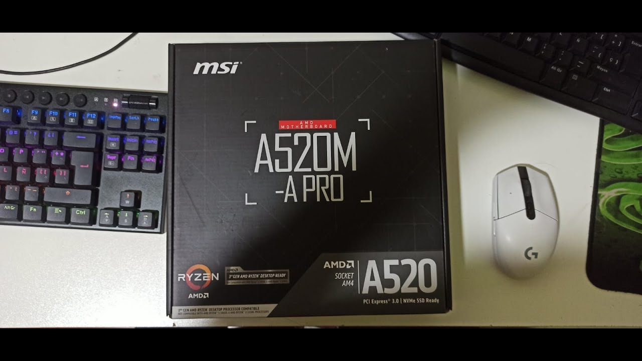 A520M-A PRO MSI CARACTERISTICAS E INSTALACION - YouTube