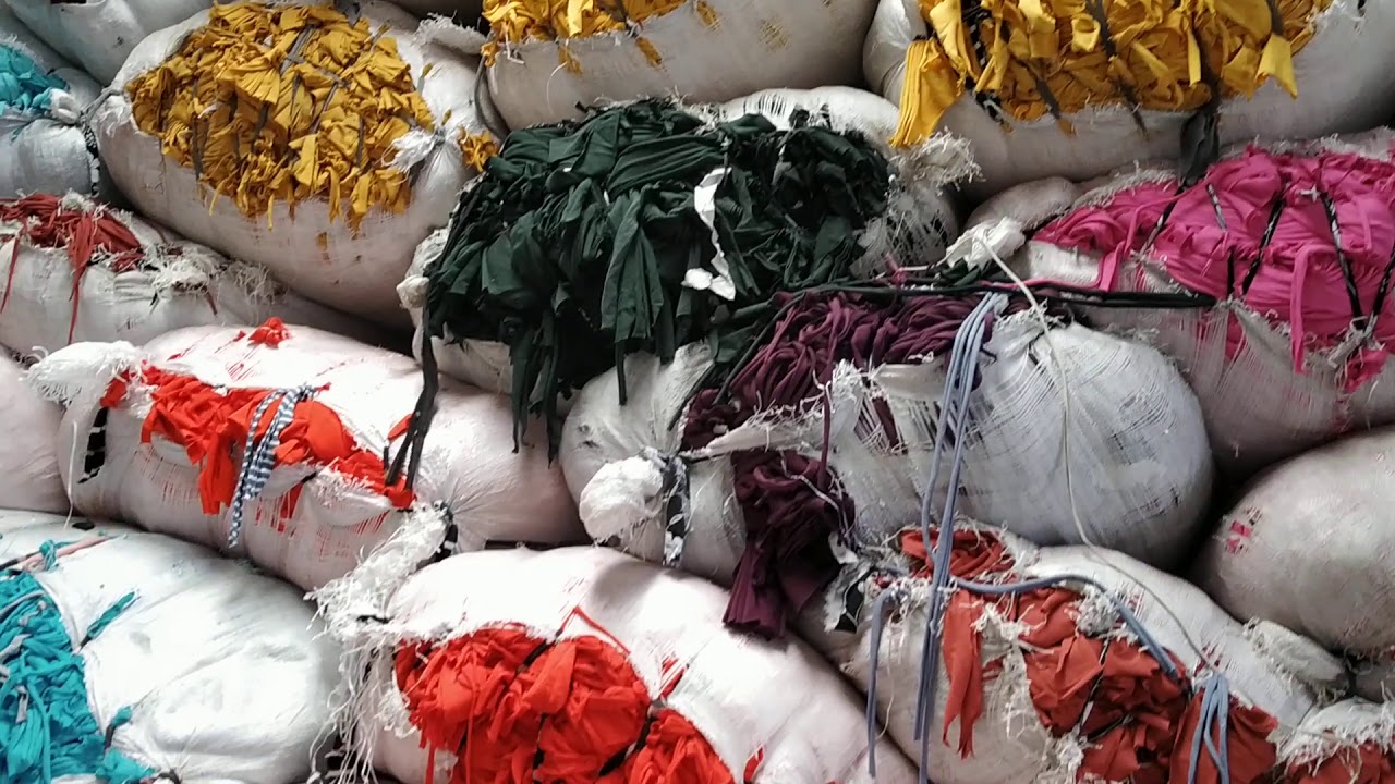 Mixed Color Cotton Rags in Bangladesh - YouTube