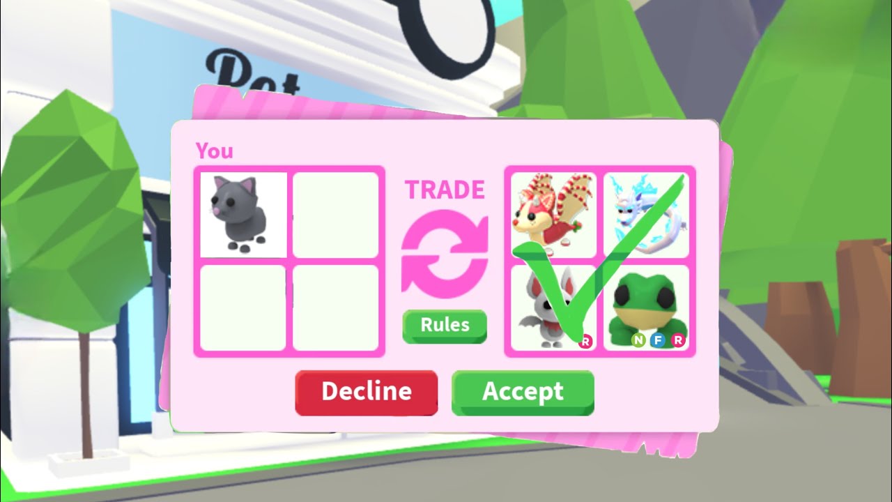 Trading cat for better pets and items, but selling them to you guys ...