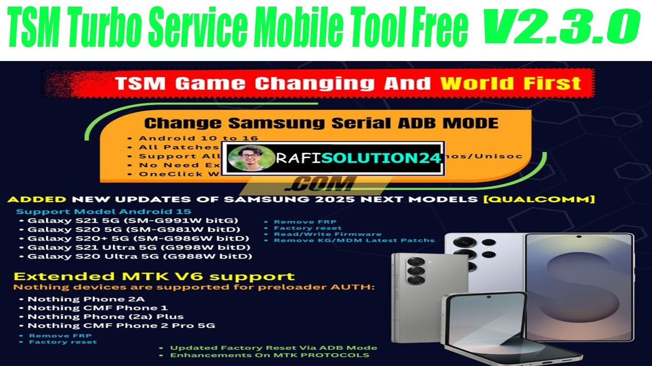 New Update V2.3.0 TSM Turbo Service Mobile Tool Free - YouTube