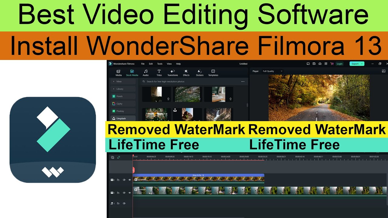 DOWNLOAD WONDERSHARE FILMORA 13 For LIFE TIME | Download & Install ...