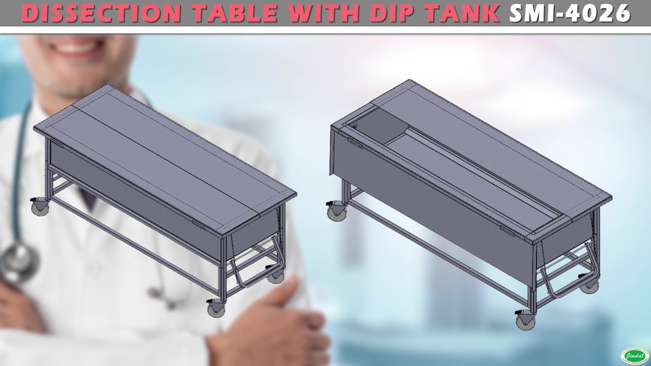 Dissection Table with Dip Tank | MortuaryLab - YouTube