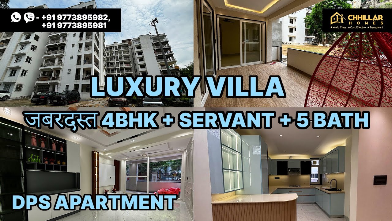 VILLA जैसा फ्लैट IN DPS DWARKA || 4BHK FLAT IN DWARKA DELHI || LUXURY ...