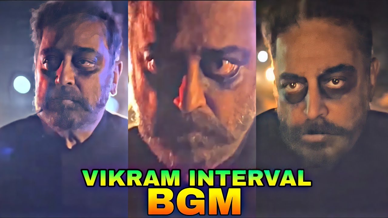 VIKRAM INTERVAL BGM 🔥⚡🥵 Face Revealing Scene🔥⚡ #vikram #kamalhaasan # ...