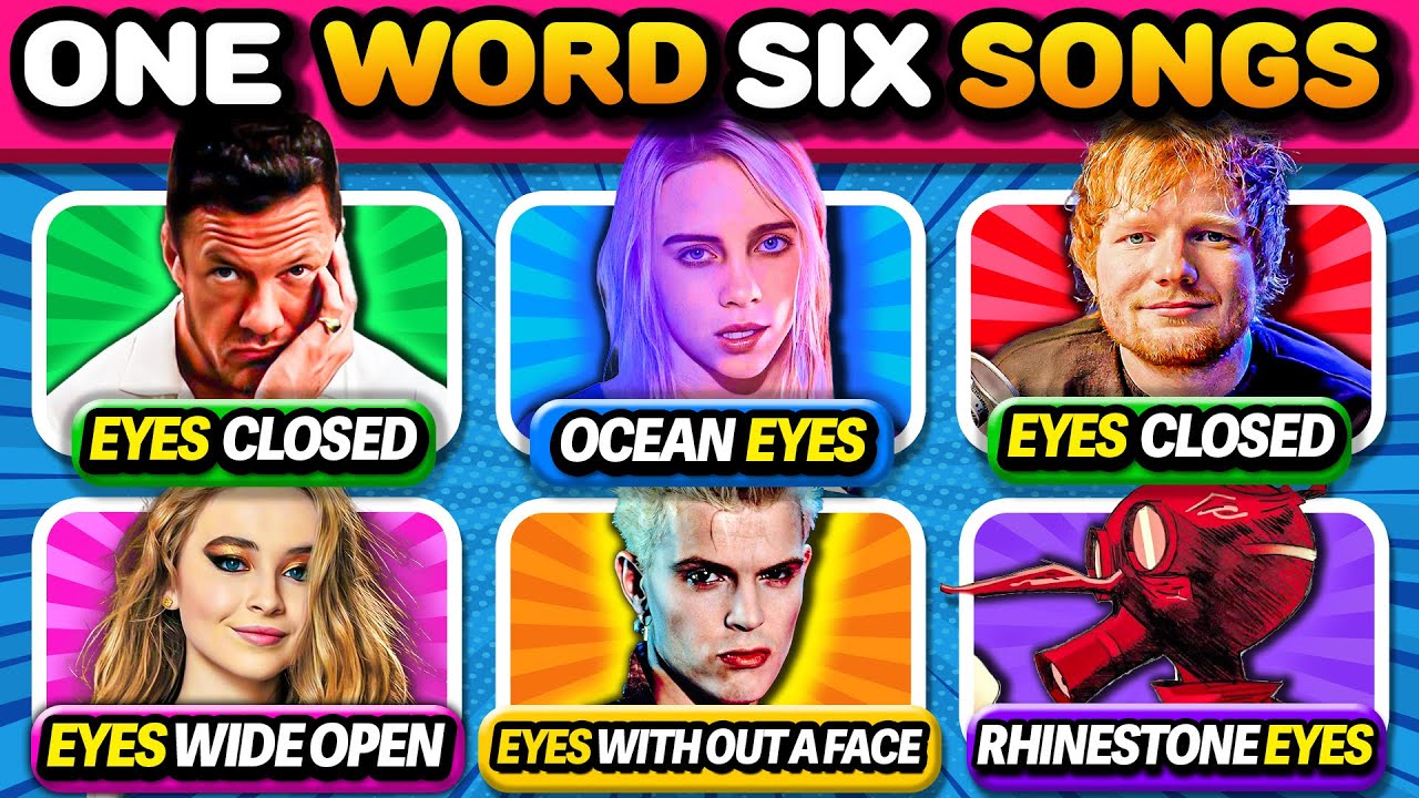SAVE ONE SONG: One Word, Six Songs 🎵 Music Quiz Challenge - YouTube