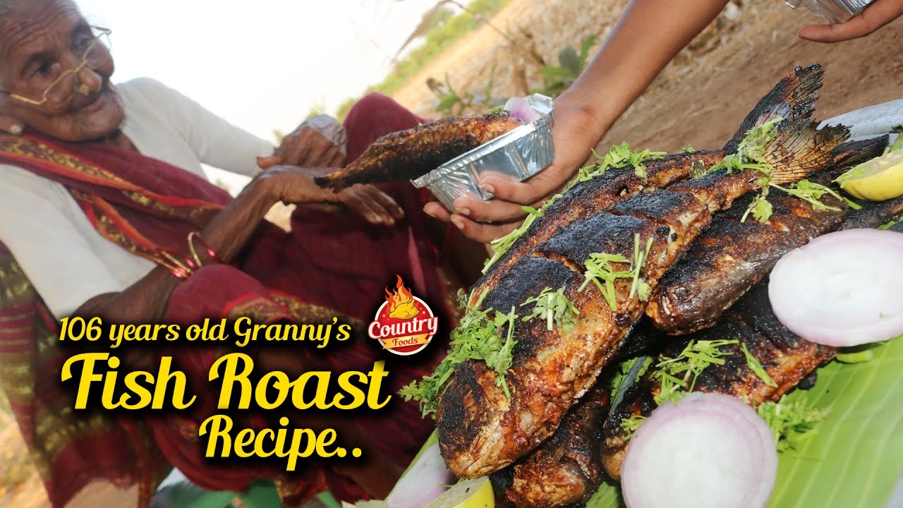 Fish Roast | 106 years old Granny's Fish Fry | Country Foods - YouTube