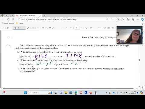 Lesson 1-4 Class Work Video - YouTube