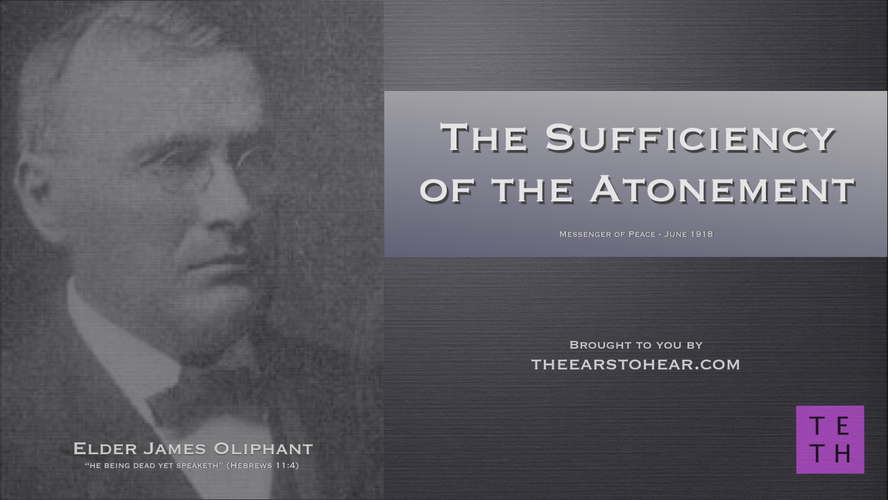 The Sufficiency of the Atonement - Elder James Oliphant - YouTube