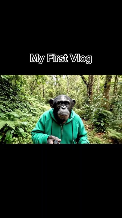 My first vlog | Monkey ai vlog | chimpanzee ai vlog | ai viral vlog #vlog #aivlog #monkeyvlogs ...