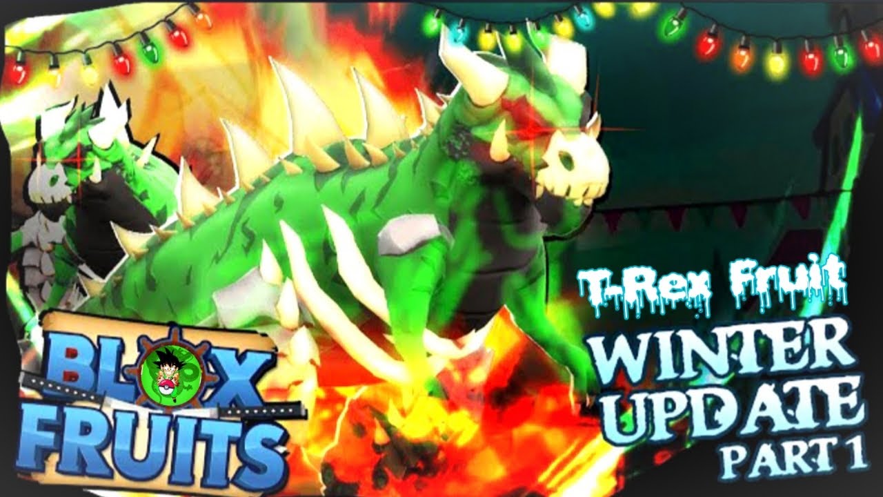 🦖T-Rex Fruit Showcase🦖 [ BLOX FRUIT ] Winter Update - Dinosaur Fruit ...