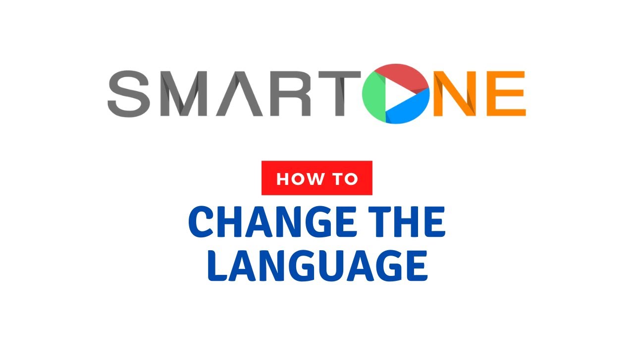 How to change the language | SmartOne App - YouTube