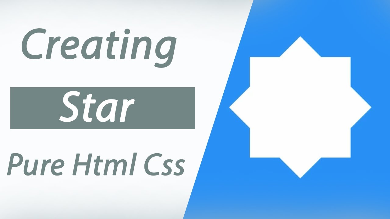 Creating A Star With Css Css Shape Star Css Tutorialpure Html Css 6202