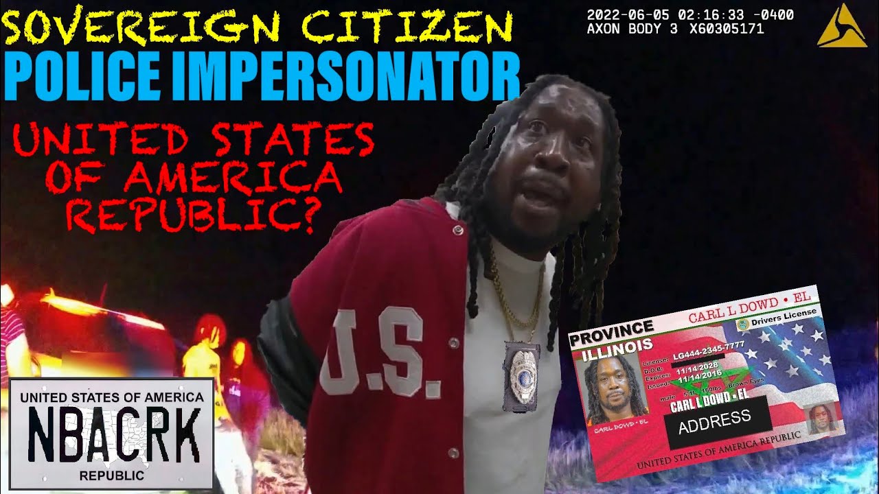 Moorish Sovereign Citizen Police Impersonator Loses It When He Gets ...