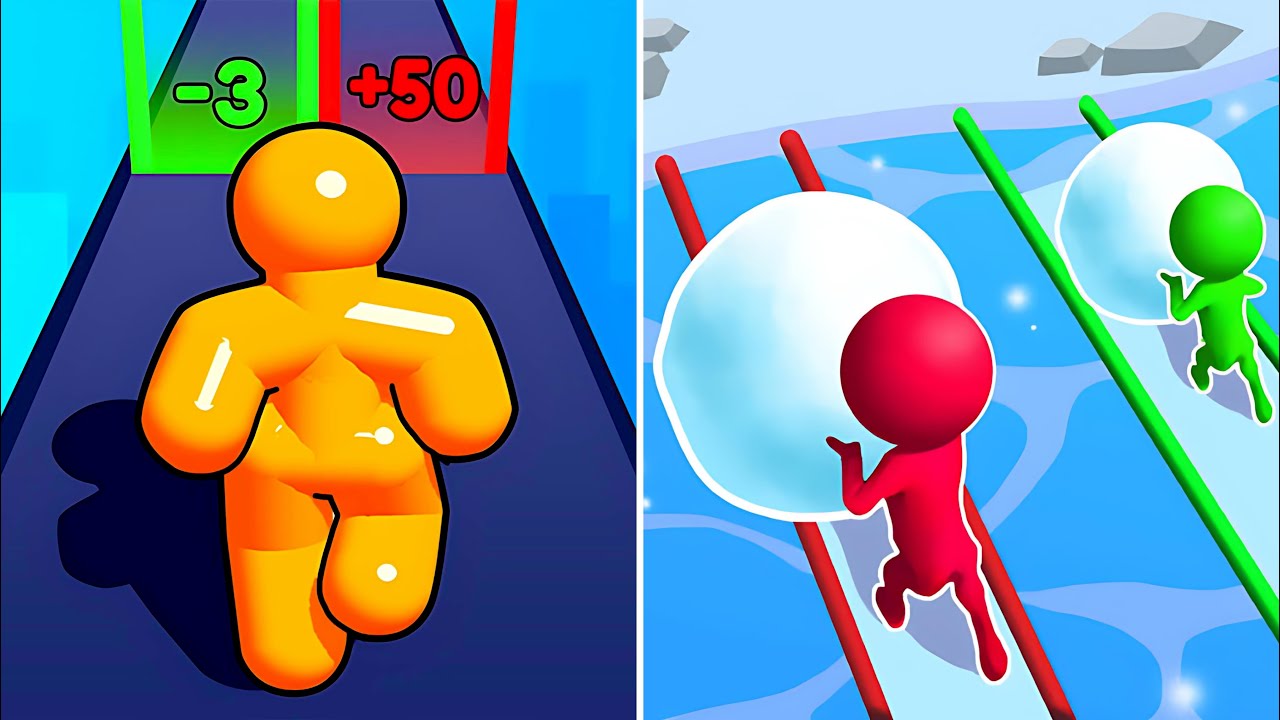 Tall Man Run 🆚 Snow Race 99999 Levels Walkthrough Gameplay HGF%$ - YouTube