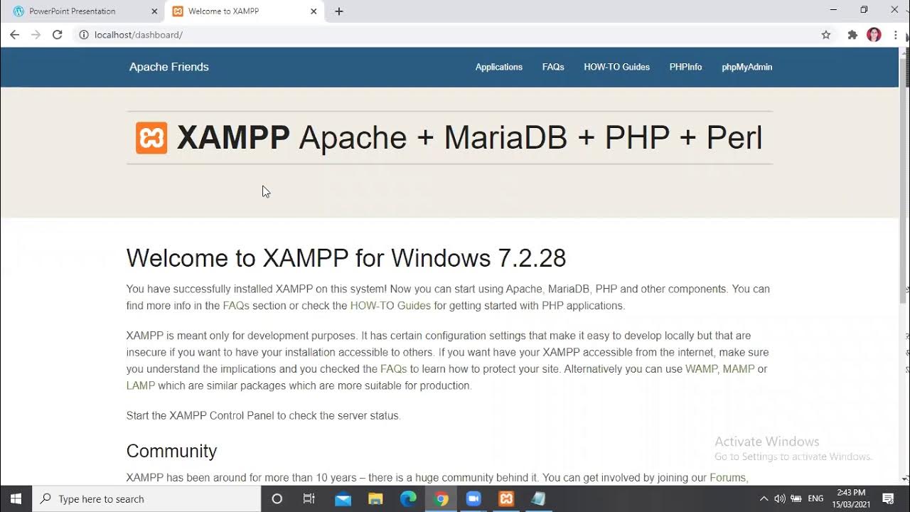 PHP- Introduction, How to run PHP code in XAMMP, Variable declaration, function declaration in ...