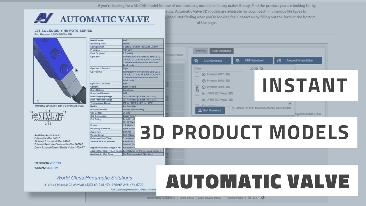 Automatic Valve: Configure & Download Instant 3D Product Models - YouTube