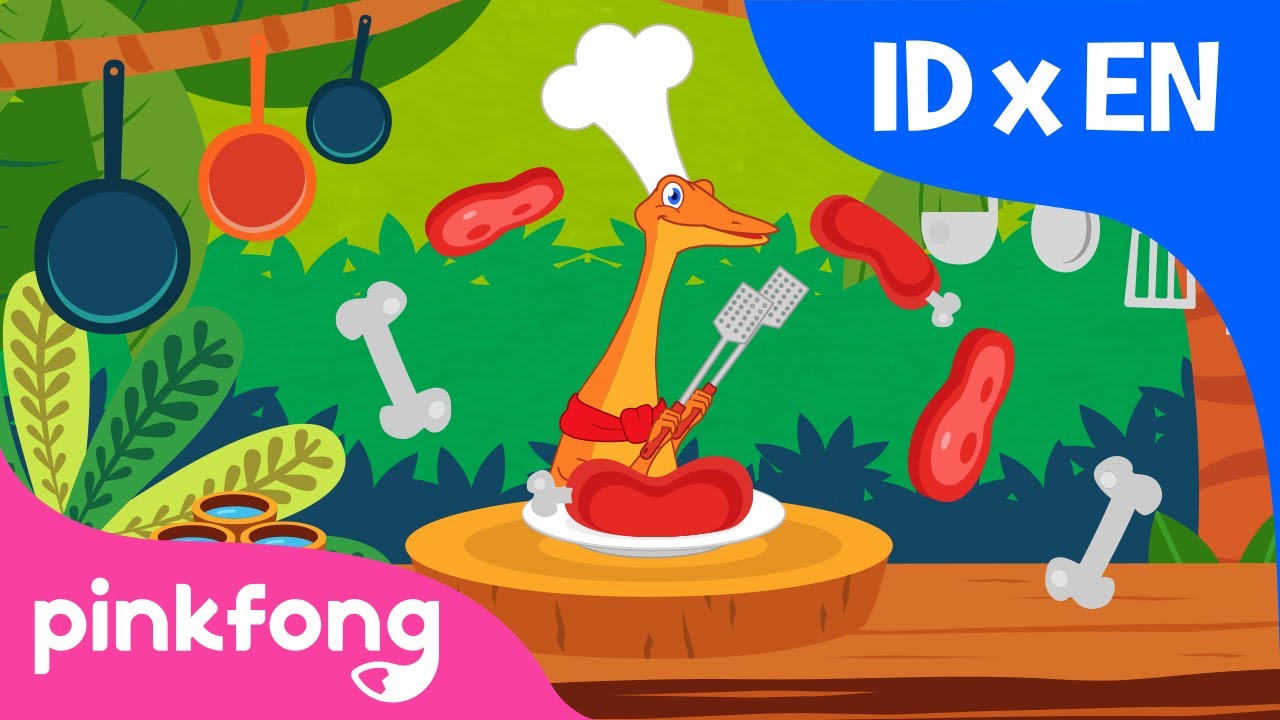 I'm a Chef Today/Hari ini Saya Koki | Dinosaurus | Inggris x Bhs ...