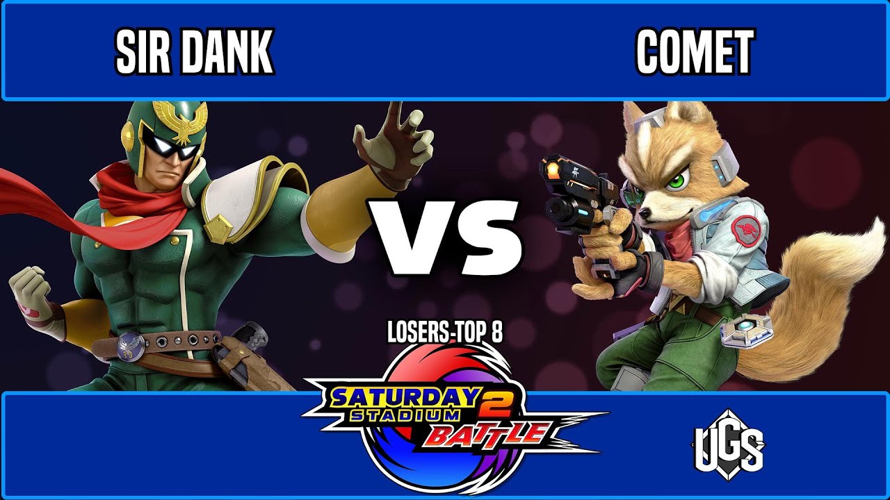 Saturday Stadium 2 - Losers Top 8 - Sir Dank(Captain Falcon) Vs. Comet ...