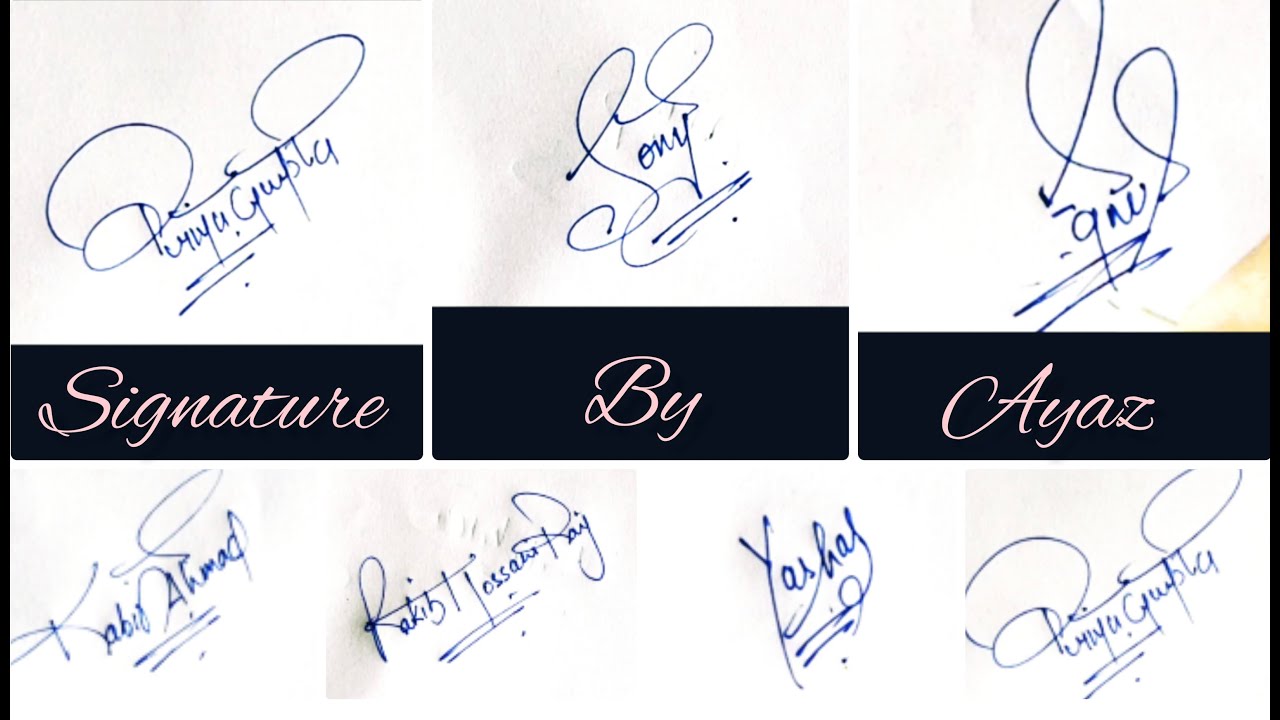 Commented signatures.. Make a stylish and professional signature by ...