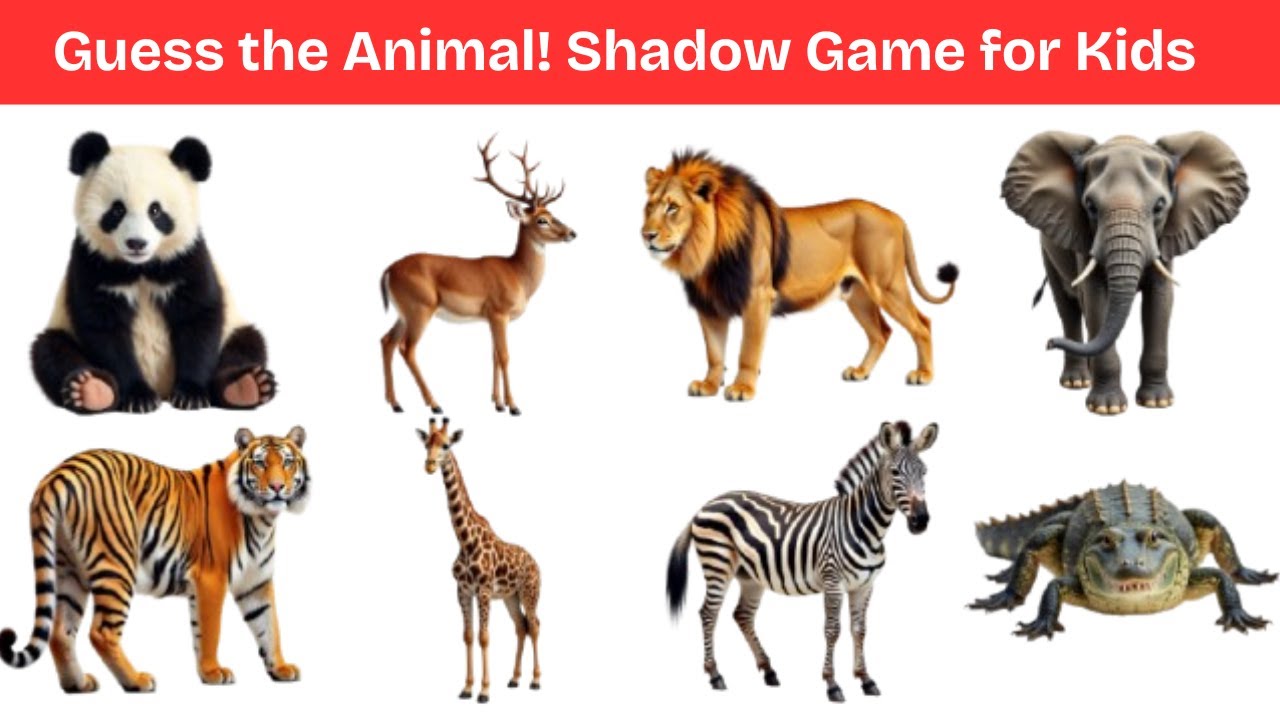 Guess the Wild Animal by Shadow 🐾 | Fun Animal Game for Kids | # ...