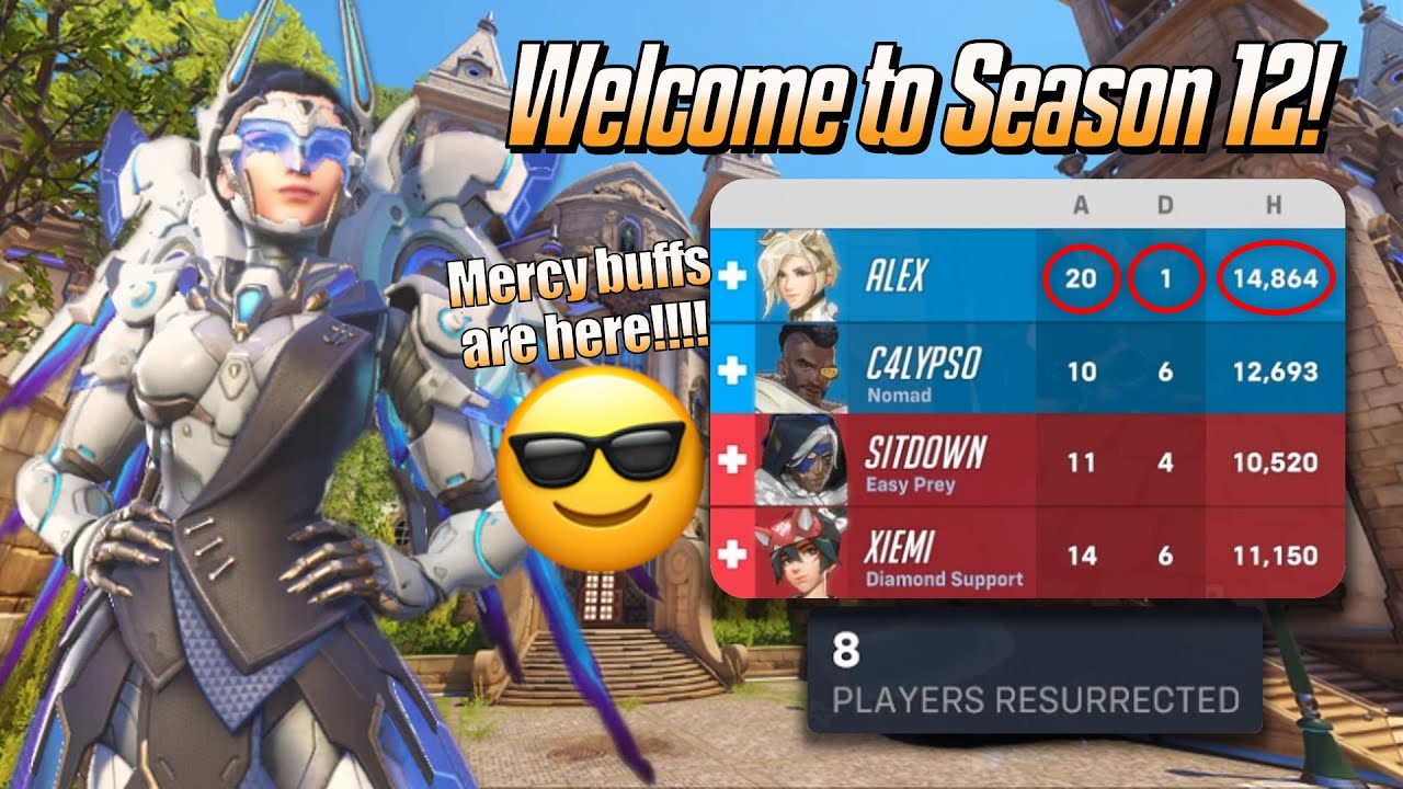 Welcome to Season 12! 😎 - Mercy Gameplay & Commentary - Overwatch 2 ...