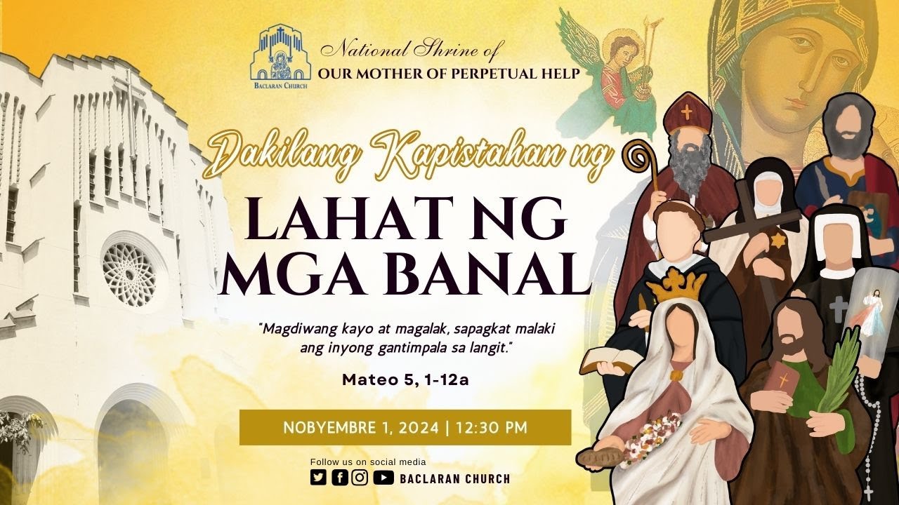 Baclaran Church: Dakilang Kapistahan ng Lahat ng mga Banal - YouTube