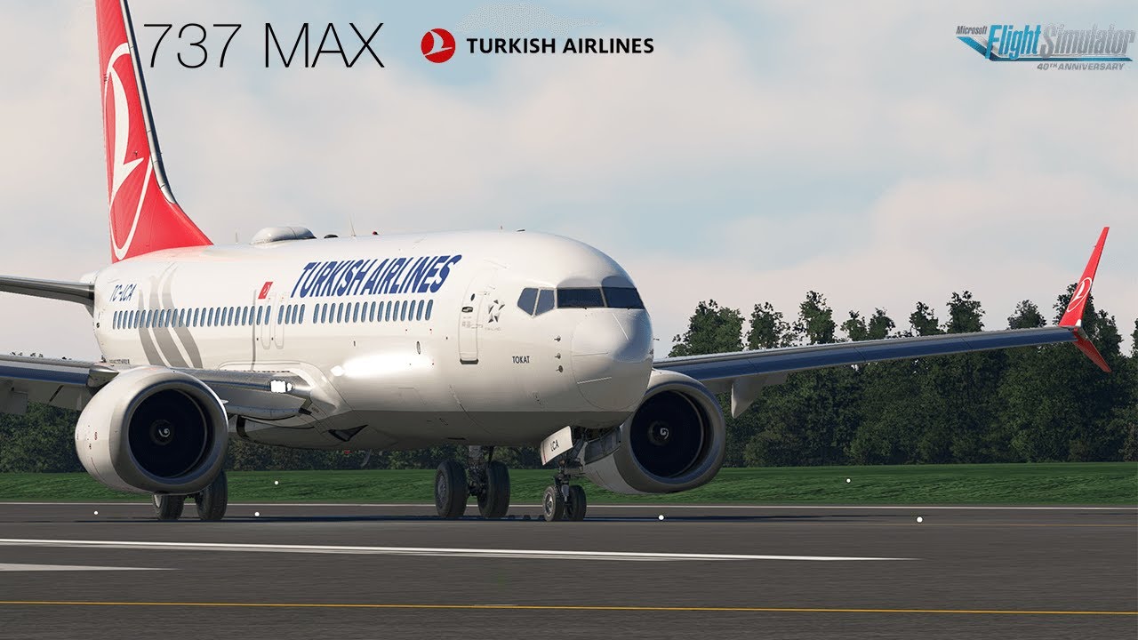 Turkish Airlines Boeing 737 MAX 8 Landing in Hamburg | Nice Touchdown ...