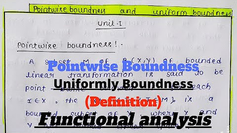 Funtional Analysis [MSC 4th Sem ] - YouTube