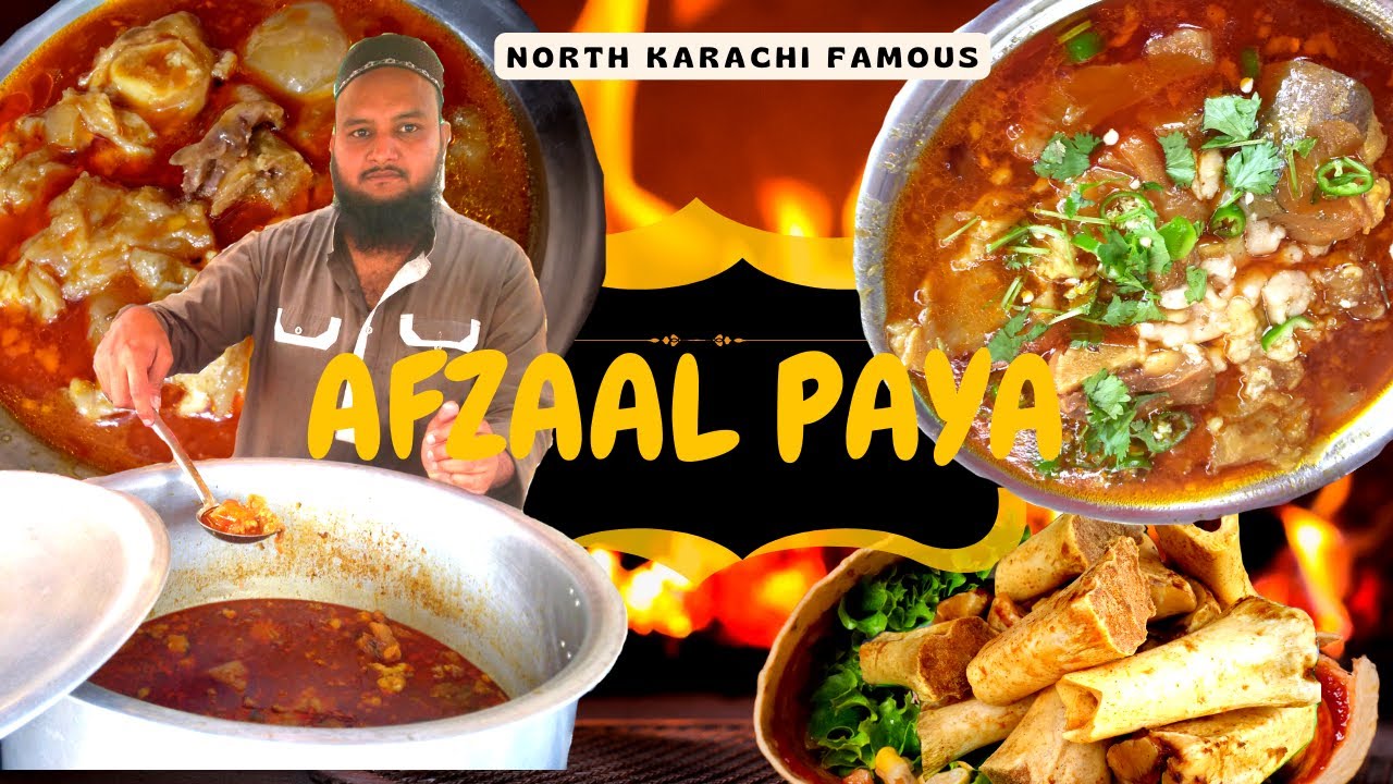 Afzaal Qureshi Paya / Most favorite Breakfast / Karachi Street Food ...