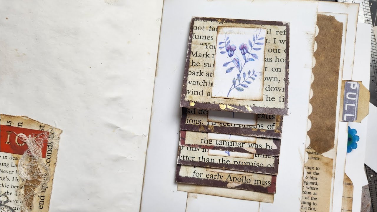 Gigantic Book Of Ideas. Waterfall Element For Junk Journals. - YouTube