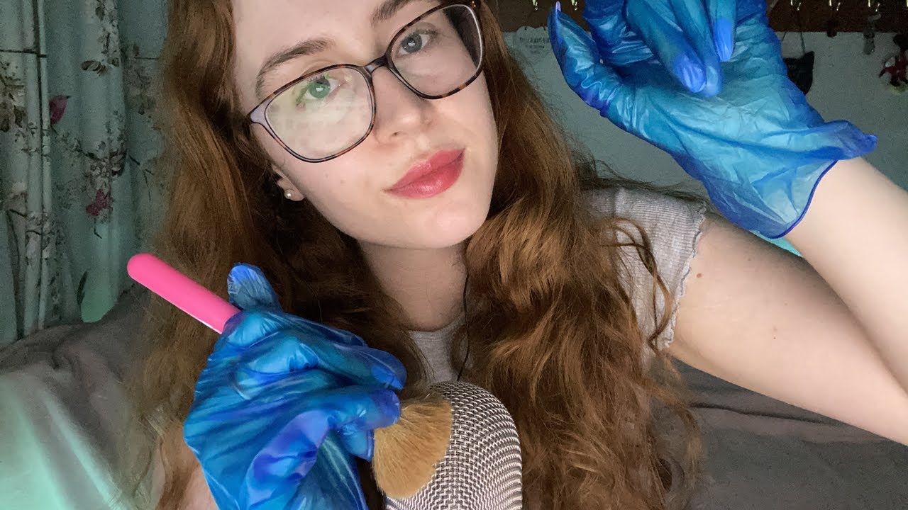 Asmr Vinyl Latex Glove Sounds And Mic Brushing Youtube