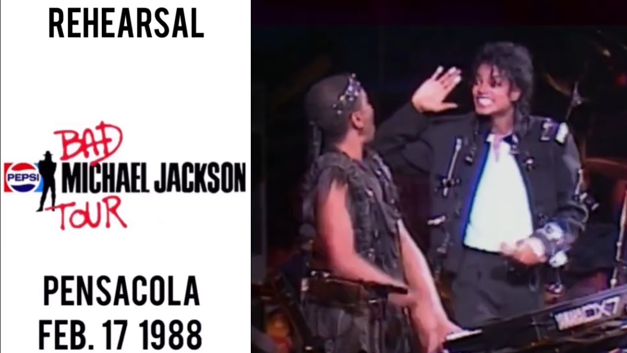 Michael Jackson - Bad Tour Live Rehearsal in Pensacola (February 17 ...