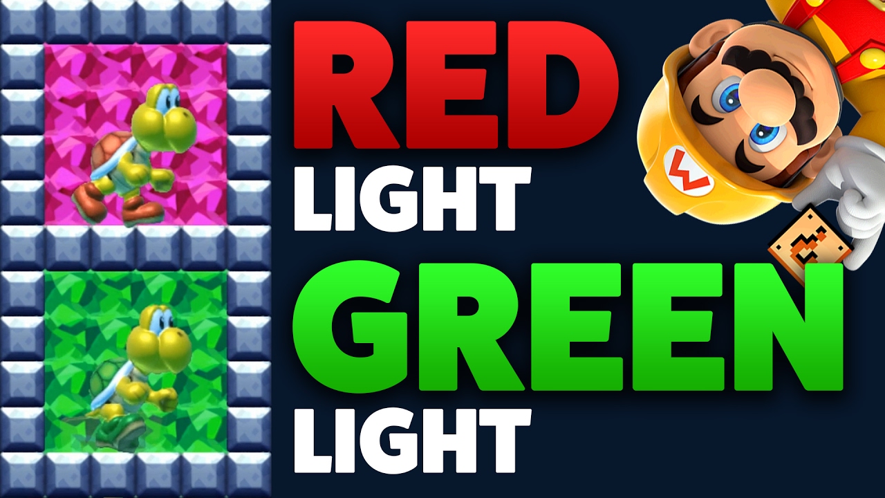 Super Mario Maker - RED LIGHT GREEN LIGHT - Level Showcase - YouTube
