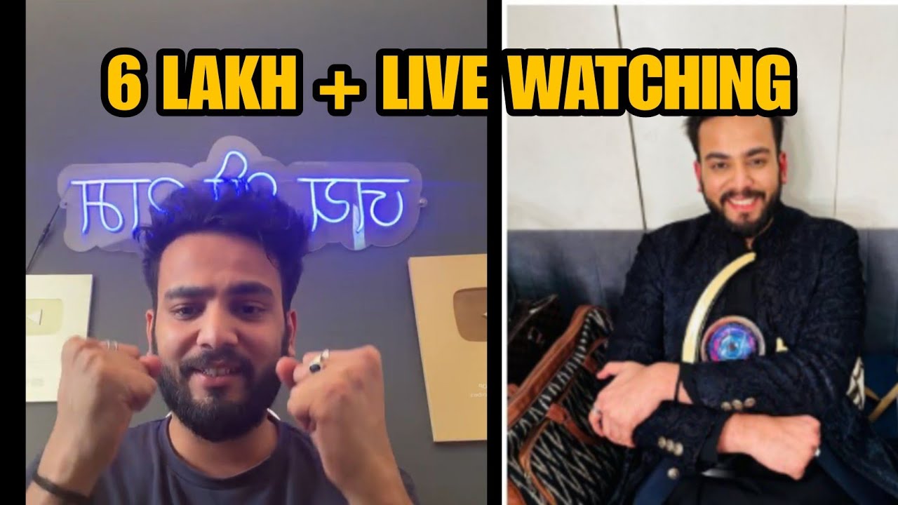 ELVISH YADAV RECORD BREAKING INSTA LIVE | 6 LAKH + WATCHING | # ...