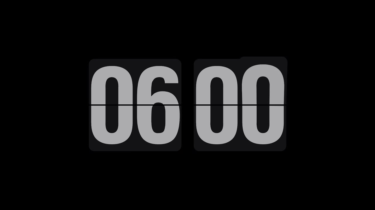 6 minute timer, Timer & alarm flip clock. - YouTube