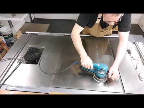 Restoring a Cast Iron Saw Table Top - YouTube
