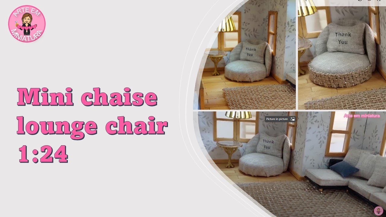 Mini chaise lounge chair - YouTube