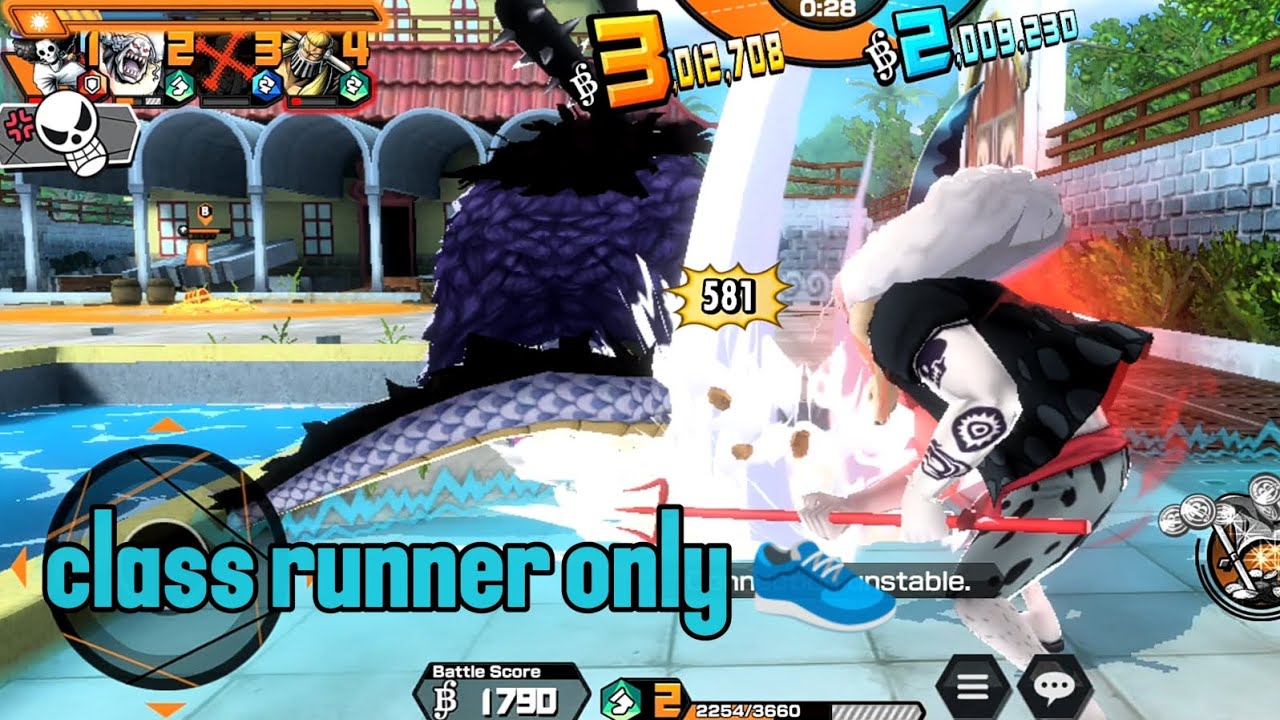 OPBR / playing with runner class / One piece bounty rush - YouTube