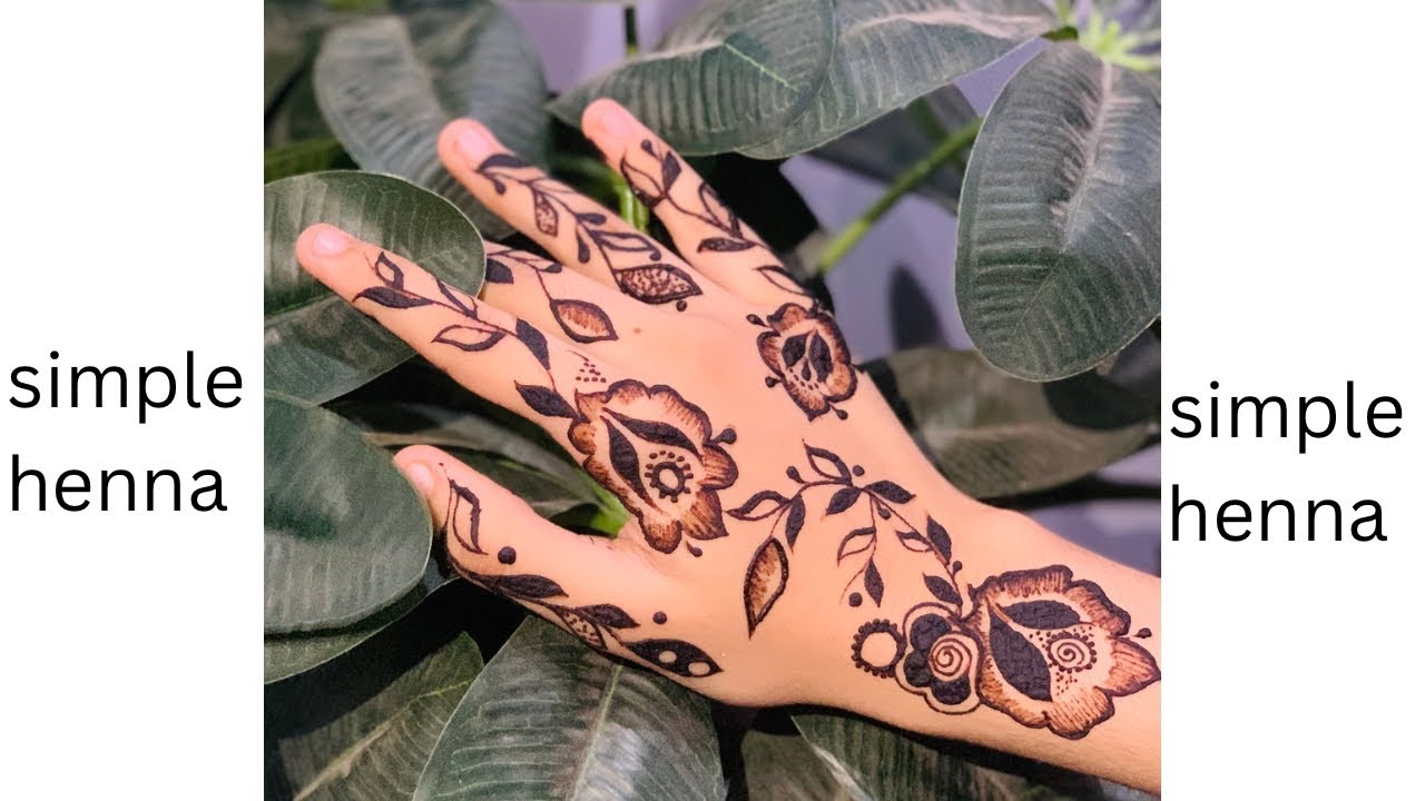 simple Henna Tutorial - YouTube