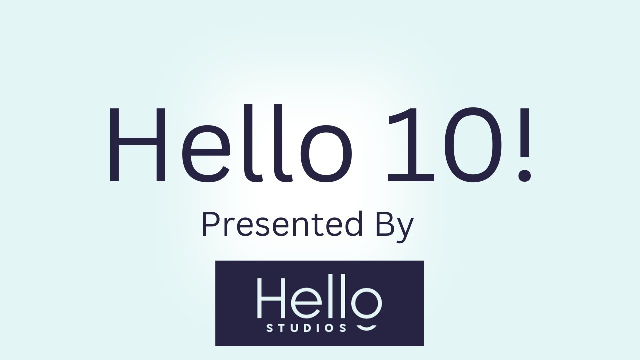 Hello 10 - YouTube