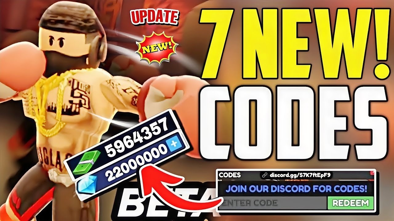 ⚠️UPDATE⚡CODES⚠️BOXING BETA ROBLOX CODES 2024 - BOXING BETA CODES 2024 - YouTube