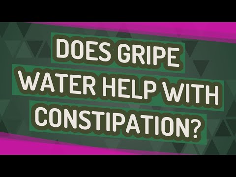 Does gripe water help with constipation?