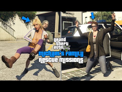 GTA 5 - Michael's Family Rescue Missions! (Amanda, Tracey and Jimmy)