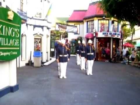 Kings Village - Lowering of the Hawaiian Flag - Changing of the Guard ...