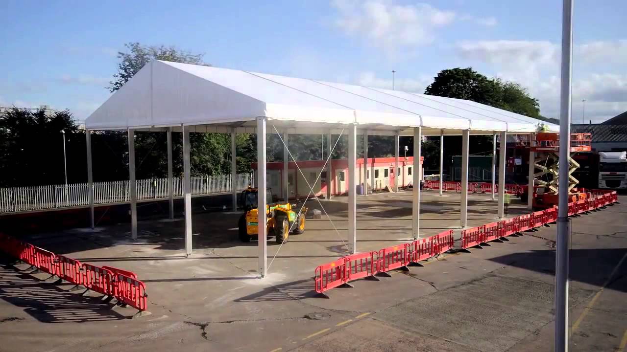 Industrial Temporary Building Construction Timelapse - YouTube