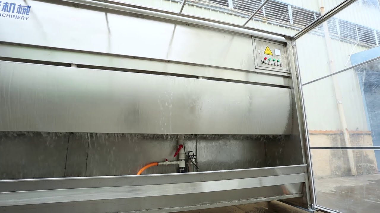 Waterfall dust collector booth, water wall wet dust extractor for ...