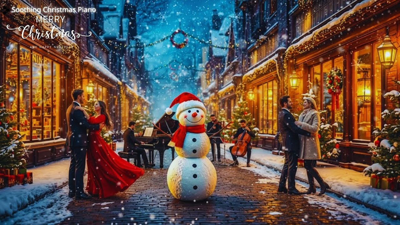 Christmas Relaxing Piano Music 🎄Gentle Holiday Ambience for Serenity ...